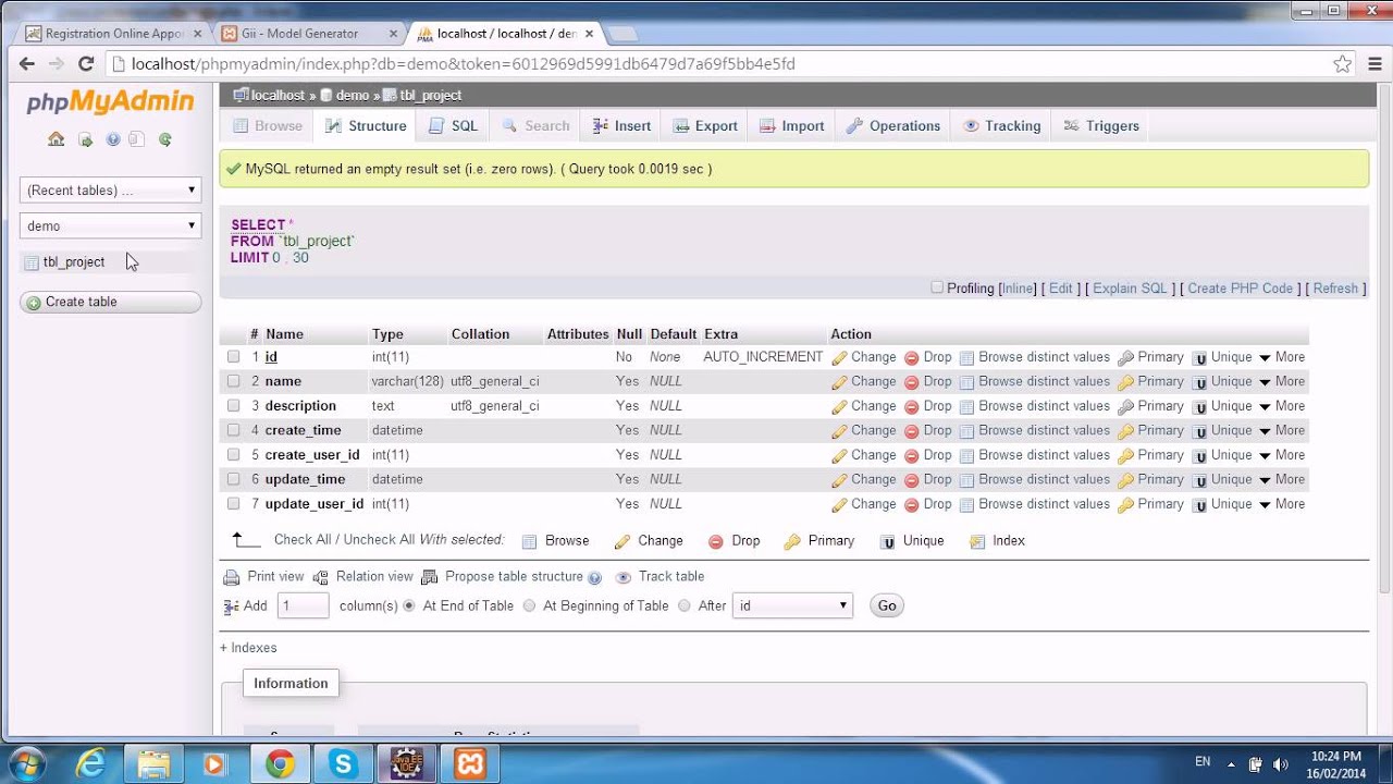 Gii Tool And Mysql Configuration Yii Framework Tamil Video Tutorial 3 Youtube