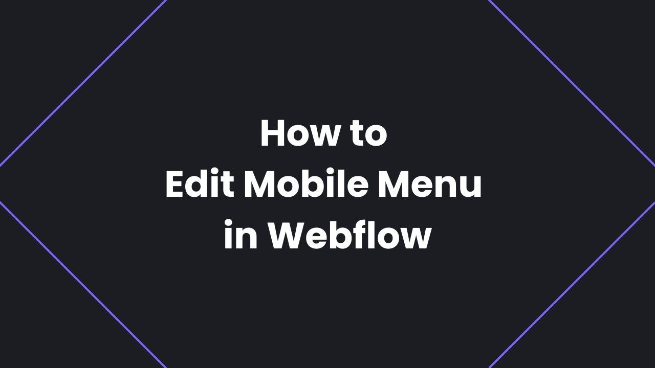 How To Edit Mobile Menu In Webflow Webflow Tips Tricks YouTube How To Edit Mobile Menu In Webflow Webflow Tips Tricks YouTube