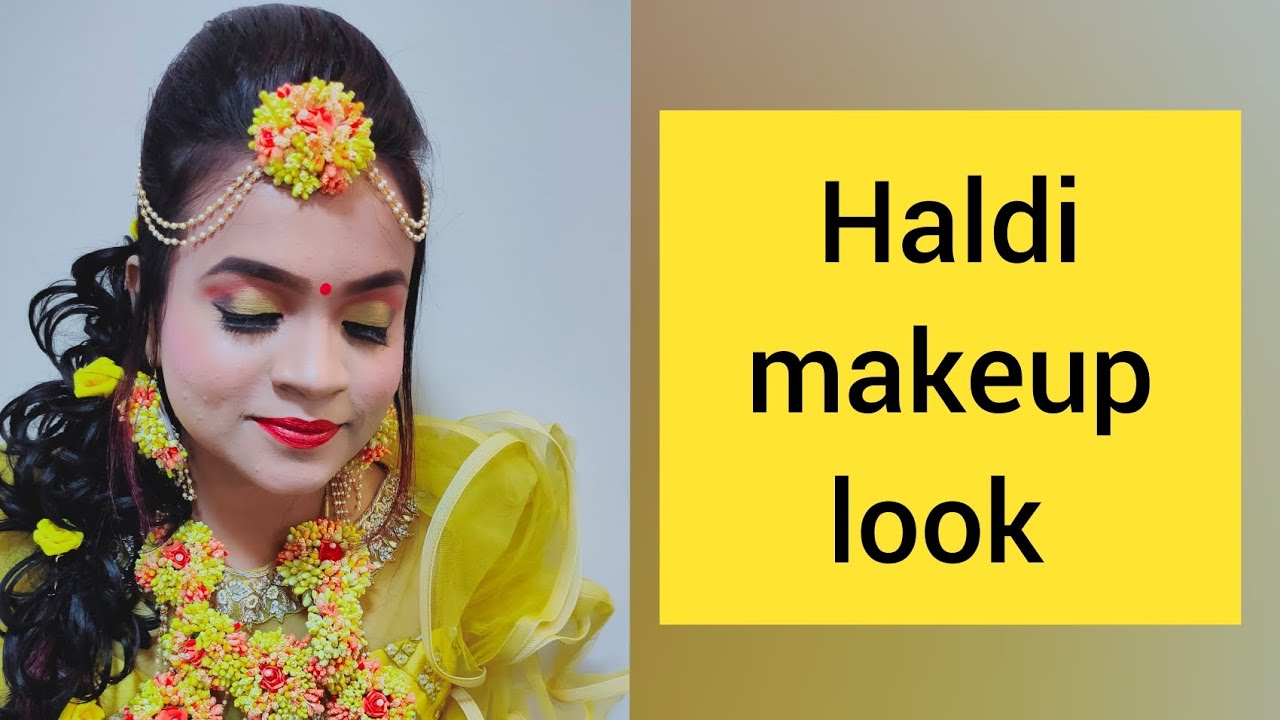 Tamil Haldi makeup look | Step by step | Chennai Haldi makeup - YouTube