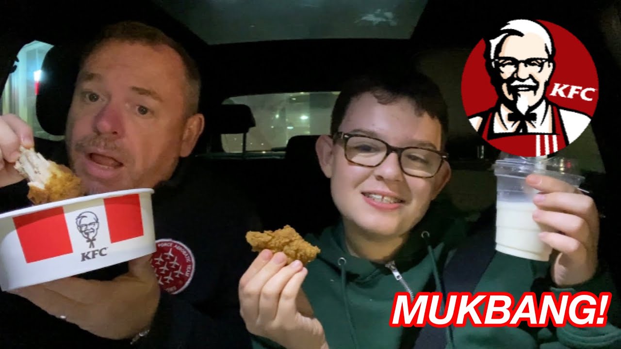 KFC MUKBANG WITH MY DAD! & Trying KFC for the First Time! - YouTube