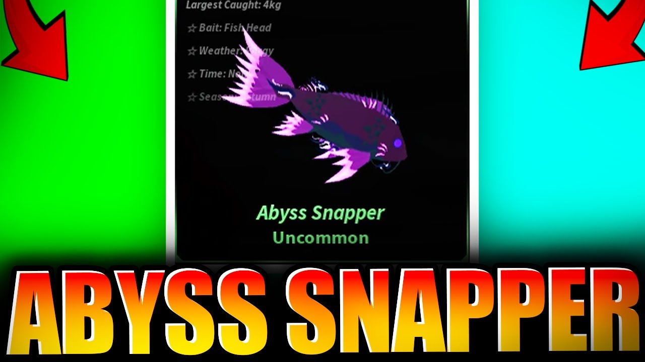 How to Catch Abyss Snapper in Fisch – Roblox - YouTube