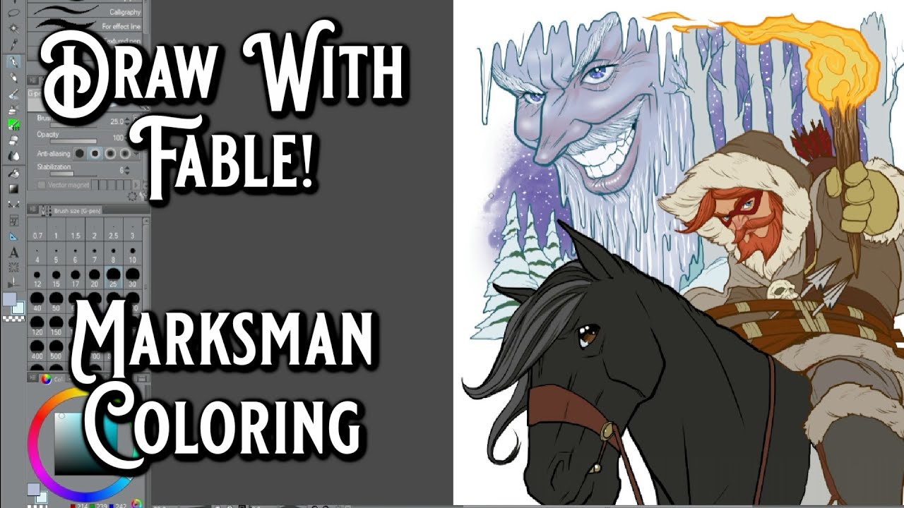 Draw With Fable! Marksman Story Coloring - YouTube