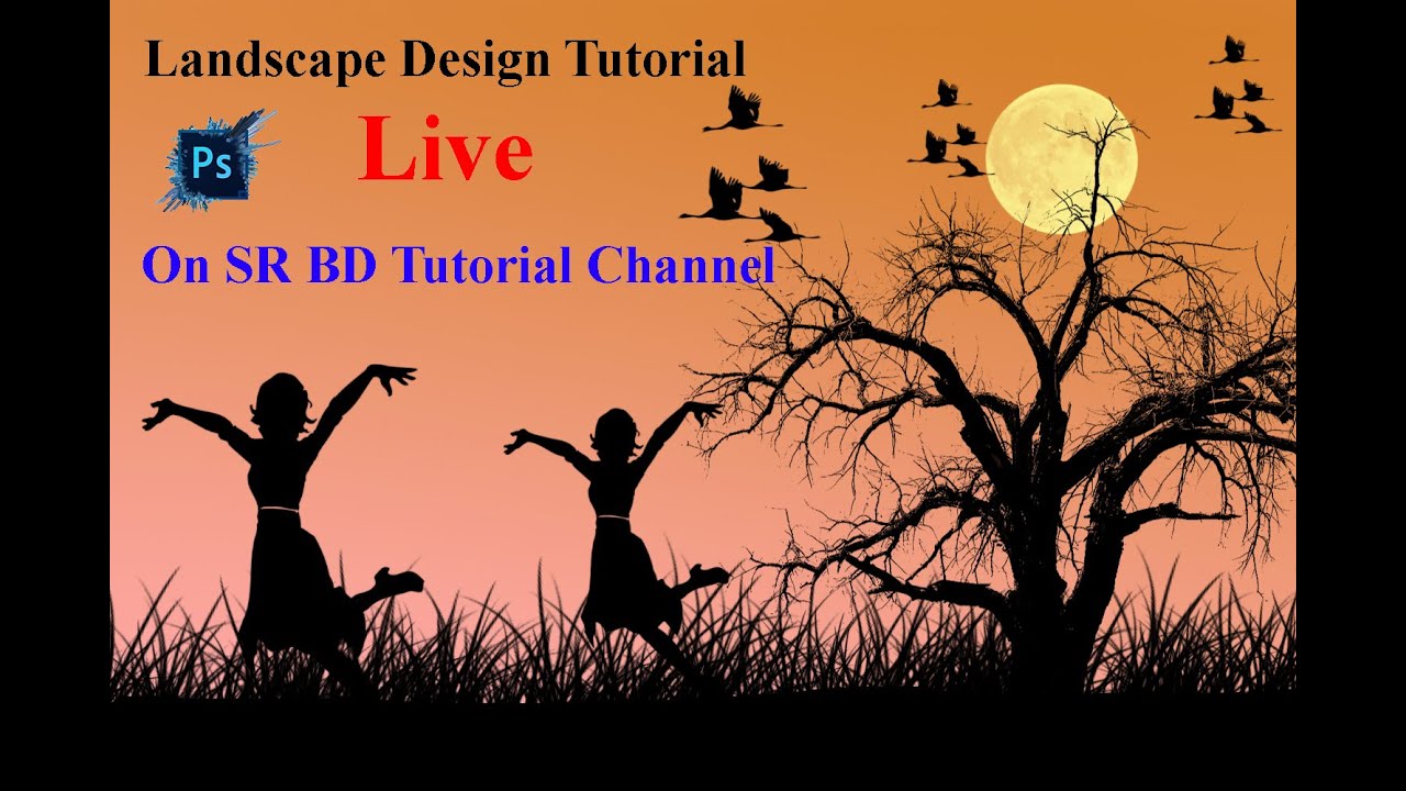 Landscape Design in Photoshop Tutorials live - YouTube