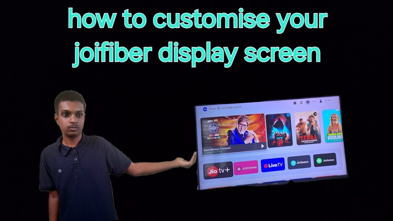 How to customise your jio fiber display in your TV step by step # ...