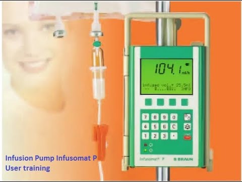Training of Infusion pump infusomat P B.Braun - YouTube