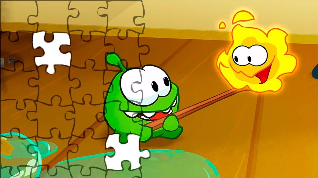Om Nom😂Puzzle Game for Kids. Bakery Jigsaw Puzzle Video for Children ...