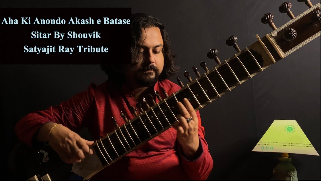 Aha Ki Anondo Akash e Batase | Instrumental | Sitar by Shouvik ...
