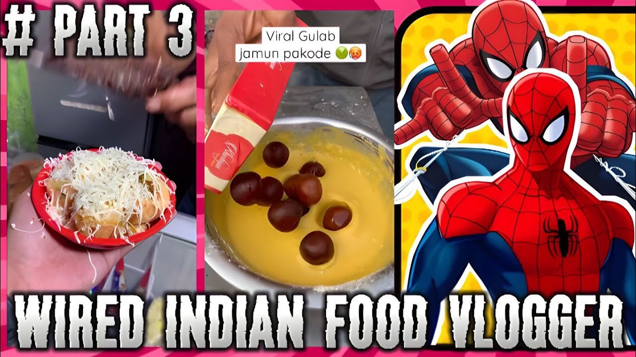 Spider Roast Wired Indian Street Food🤮 | "Panipuri Icecream" And "Gulab ...