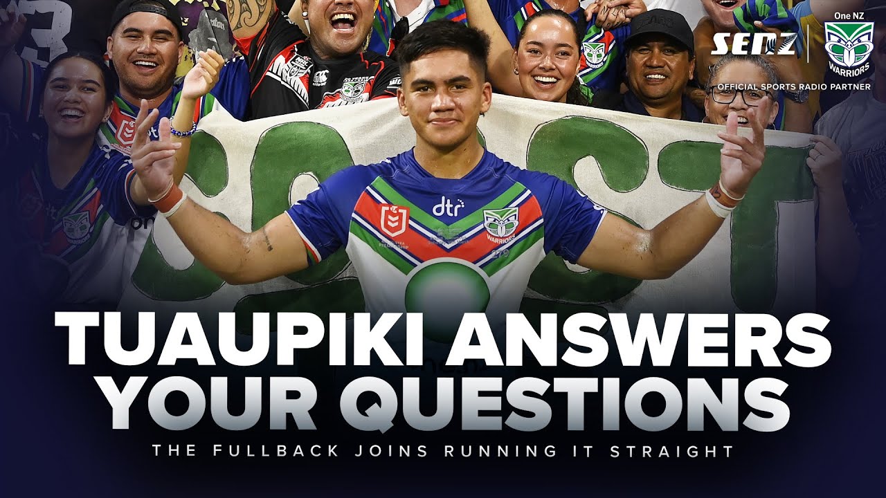 NZ Warriors fullback Taine Tuaupiki answers fan questions | Running It ...
