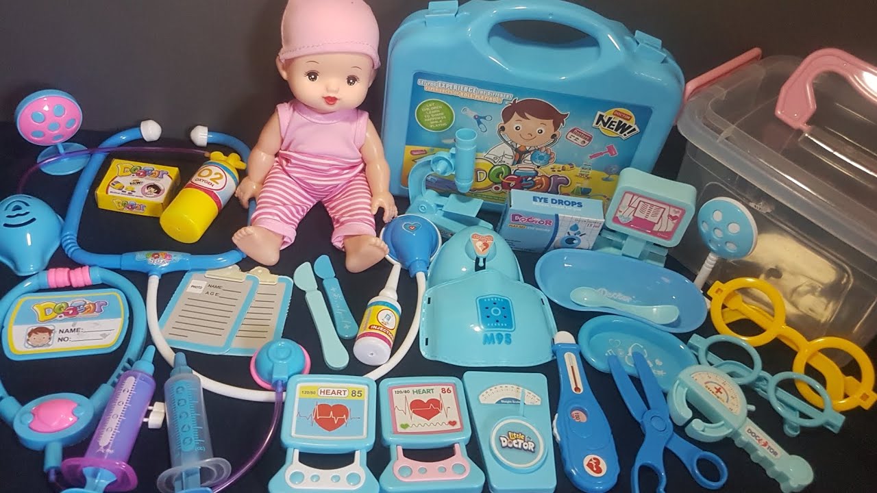 ASMR 7:24 minutes satisfying with unboxing blue Doctor Sets| Mini ...