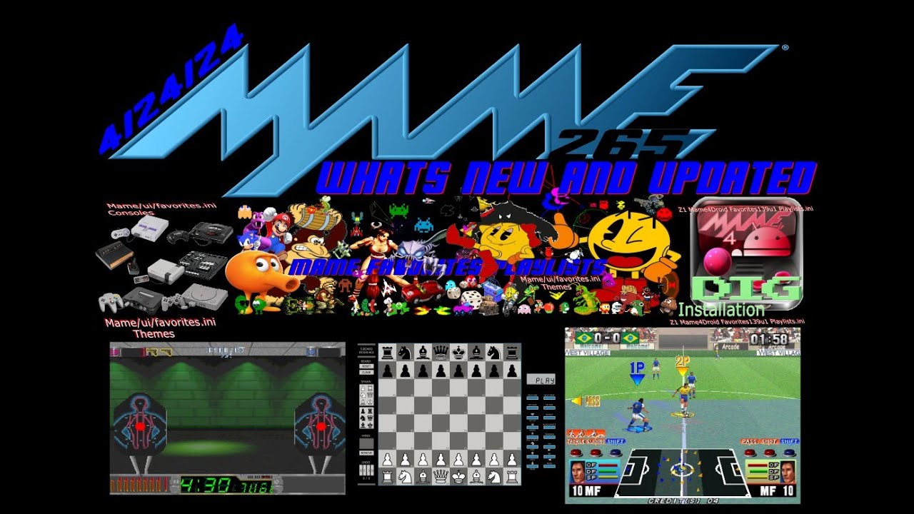 Mame 265 Whats New & Playable - YouTube