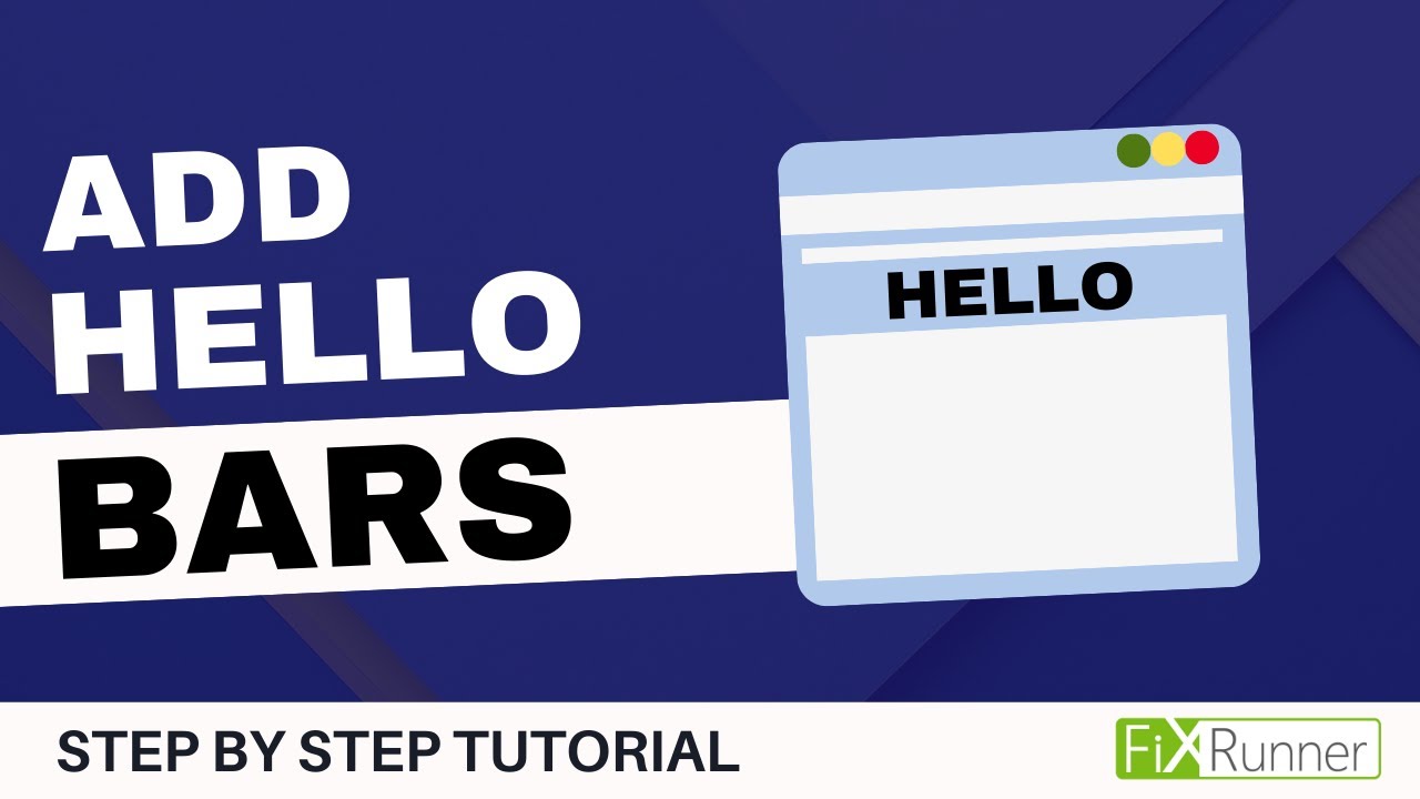 How To Add Hello Bars In WordPress - YouTube