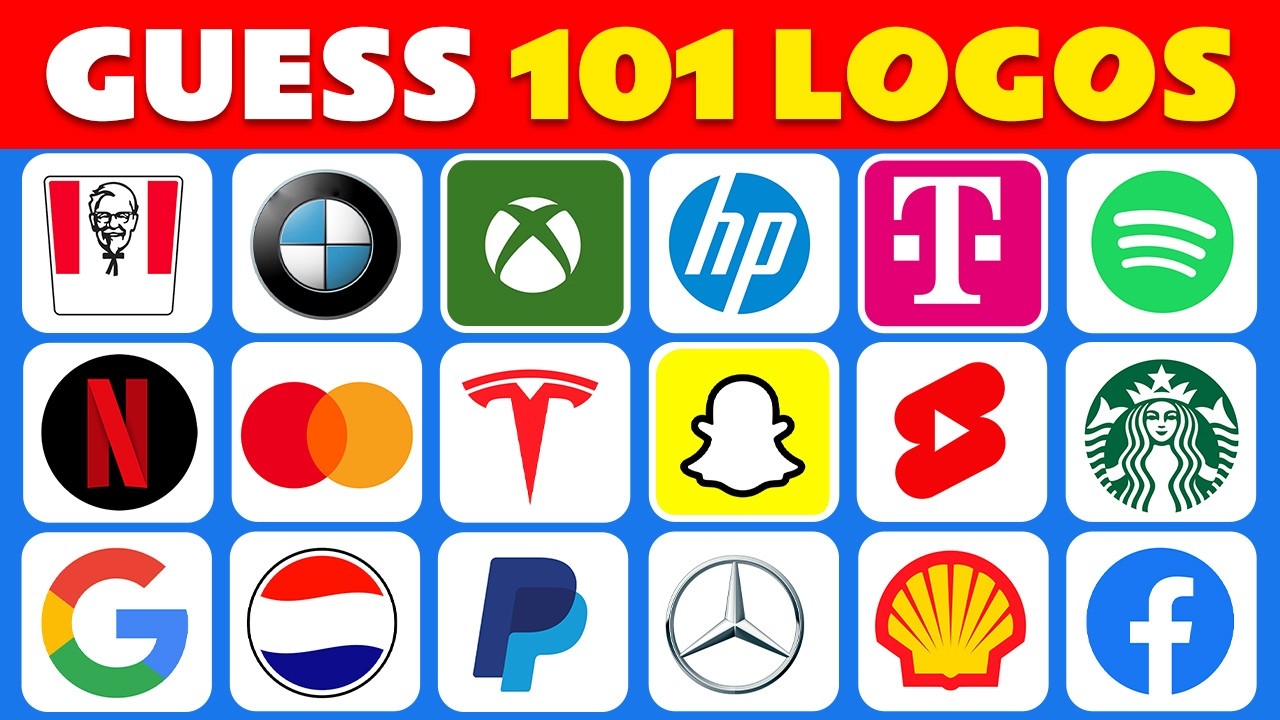 Guess 101 BRANDS BY LOGOS in 3 seconds | Epic Logo Quiz 2024 - YouTube
