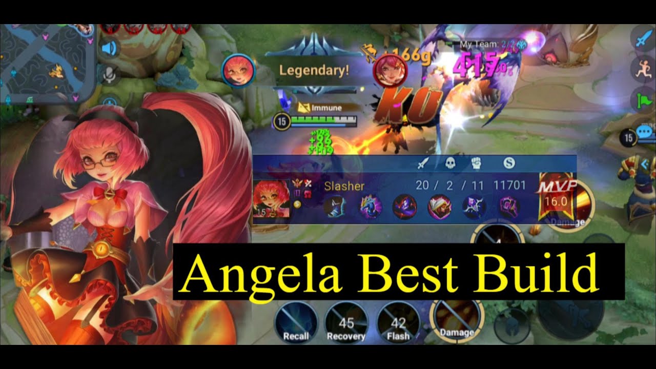 Angela Best Build Combo Skill and Rotation Gameplay #angelahonorofkings ...