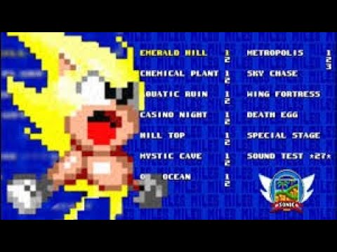 How to be super sonic with a cheat code in sonic 2 كيف تتحول الي سوبر ...