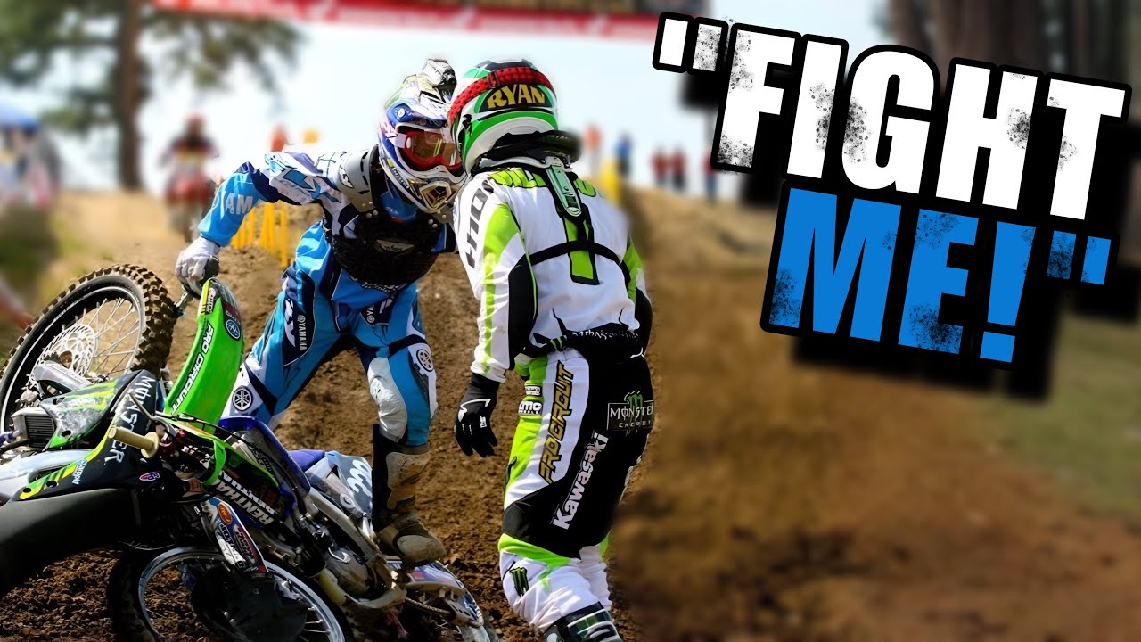 INSANE MOTOCROSS FIGHTS AND TAKEDOWNS (2025) - YouTube