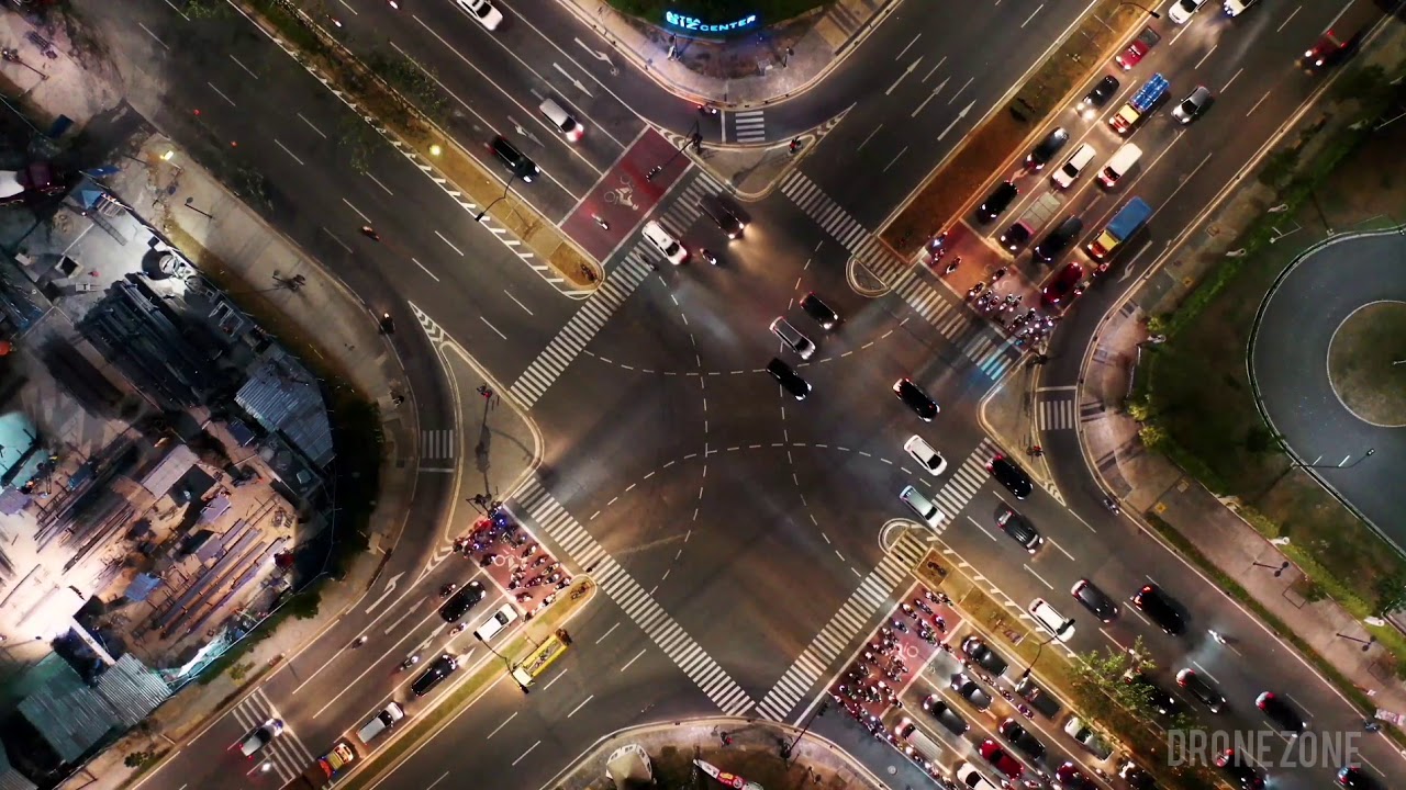 4K Drone footage - Top world beautiful place's roads and traffic - YouTube