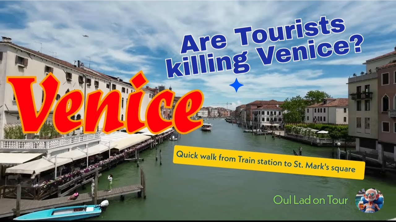 Venice Walk: Train Station to St Mark's Square Through the Crowds over ...
