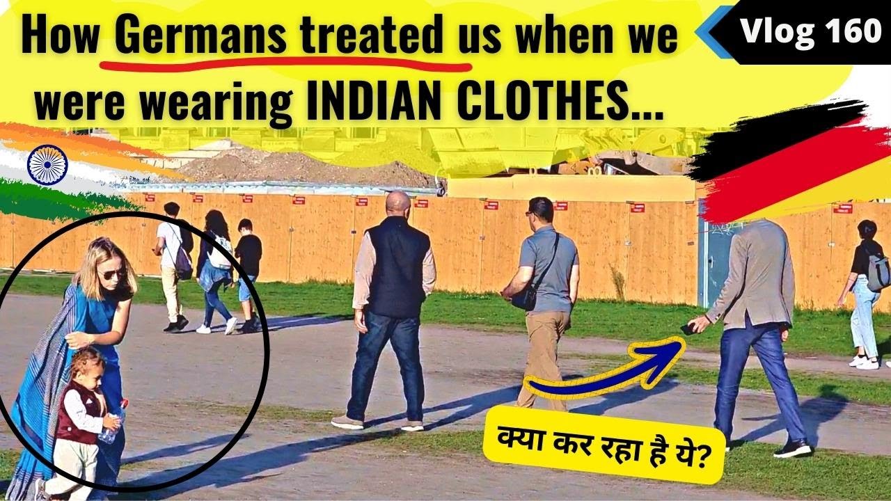 Germany: INDIAN man in 'dhoti' and EUROPEAN woman in 'saree'... How ...