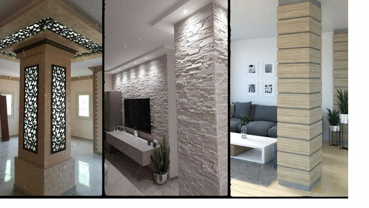 Interior Decor | Modern Column Decoration Ideas | Modern Pillar Ideas ...