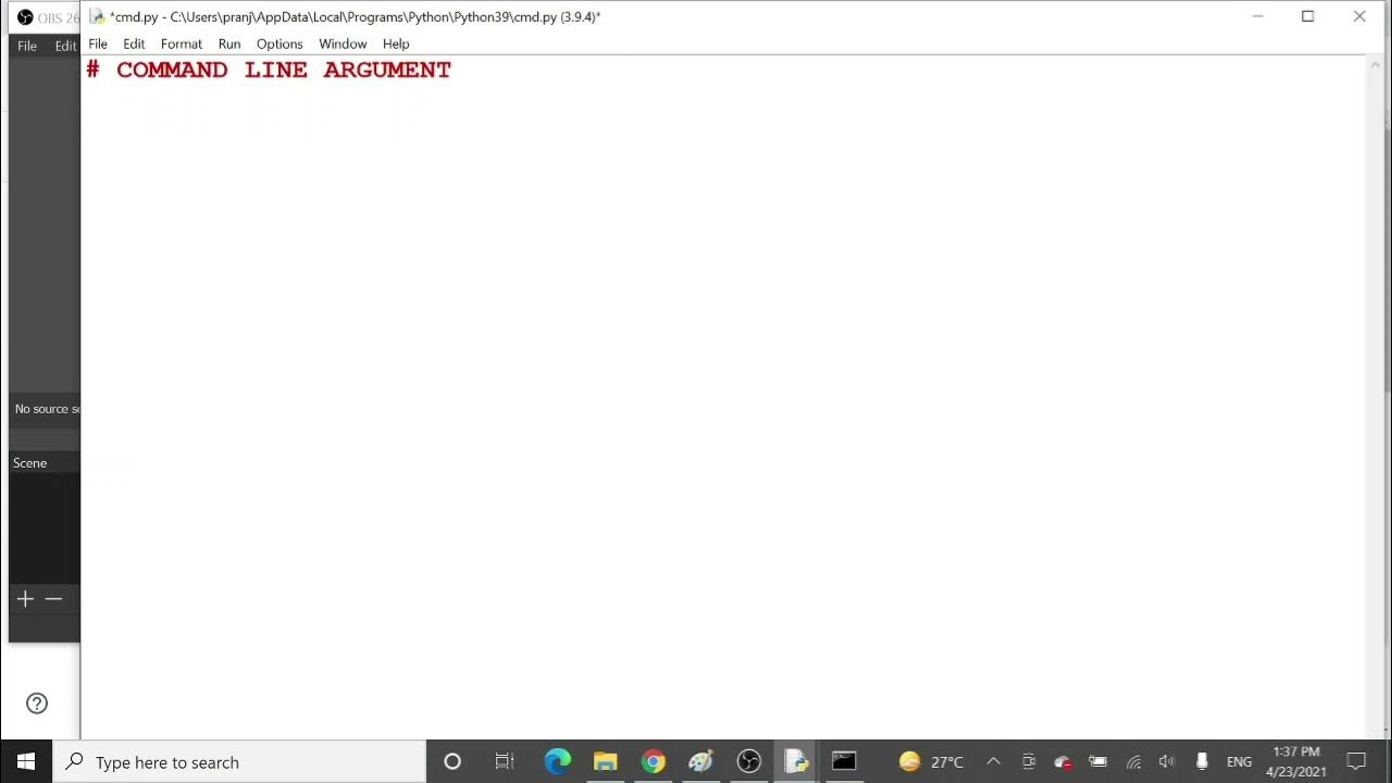 10 Command Line Arguments Printing Arguments Python Lectures Youtube