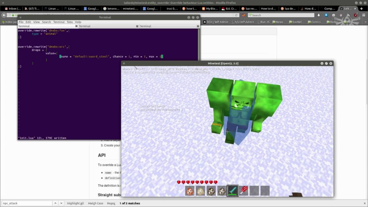 Minetest Modding Overriding Mobs Youtube