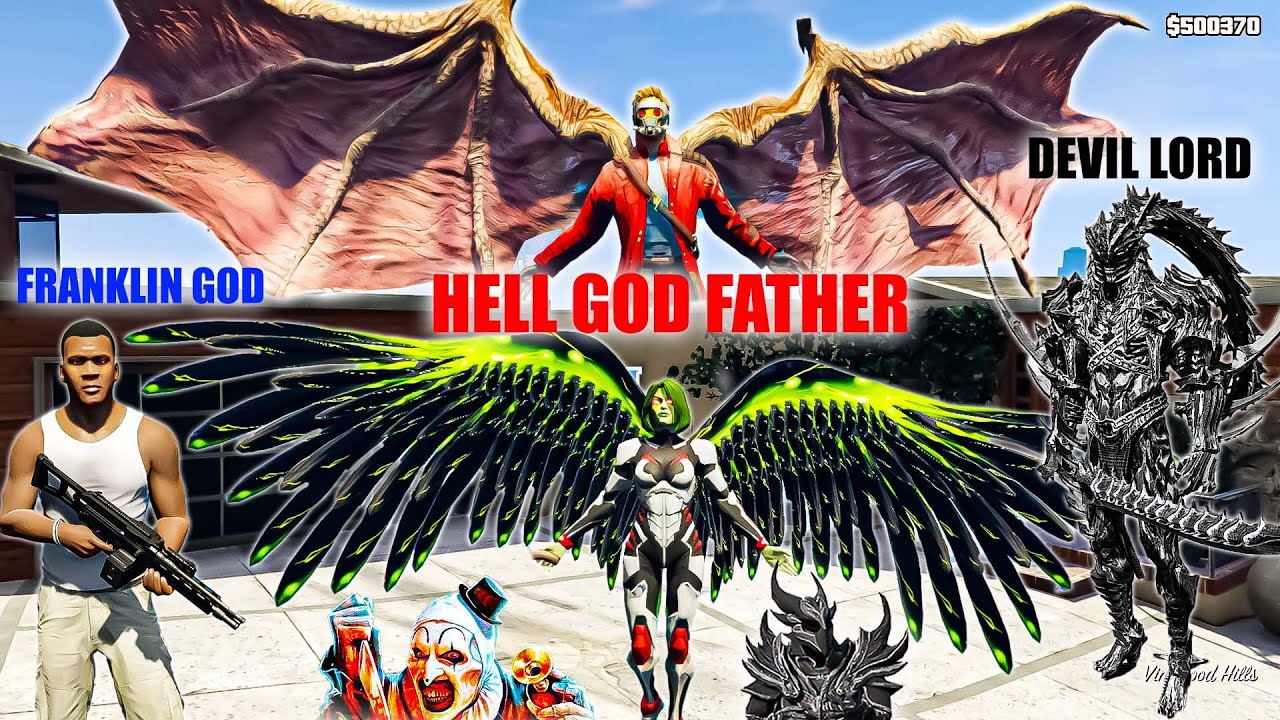 Franklin God Become HELL GOD To Fight SERBIAN DANCING LADY Devil God in ...