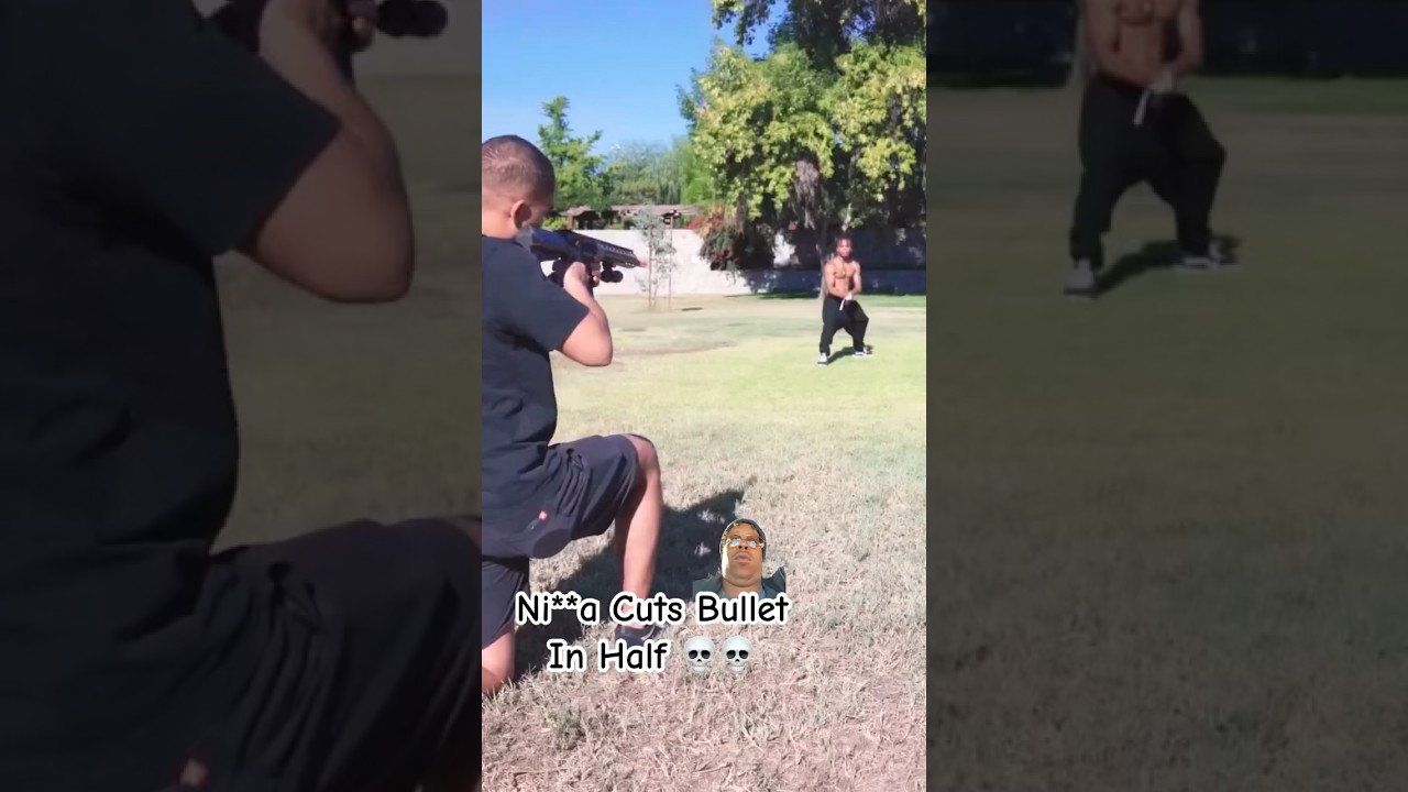 Guy uses sword to split a bullet #viral #bullet #ninja - YouTube