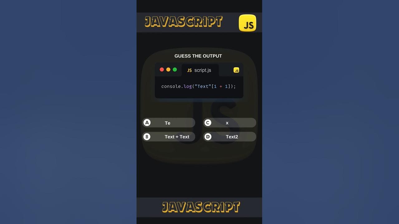 Javascript Quiz Tricky Question Coding Developer Status Programming Youtube
