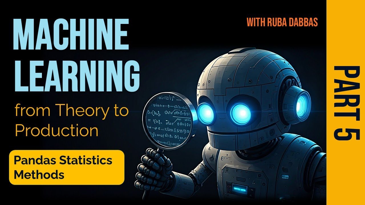 16. Pandas for Machine Learning. Pandas Statistic Methods - Part Five. - YouTube