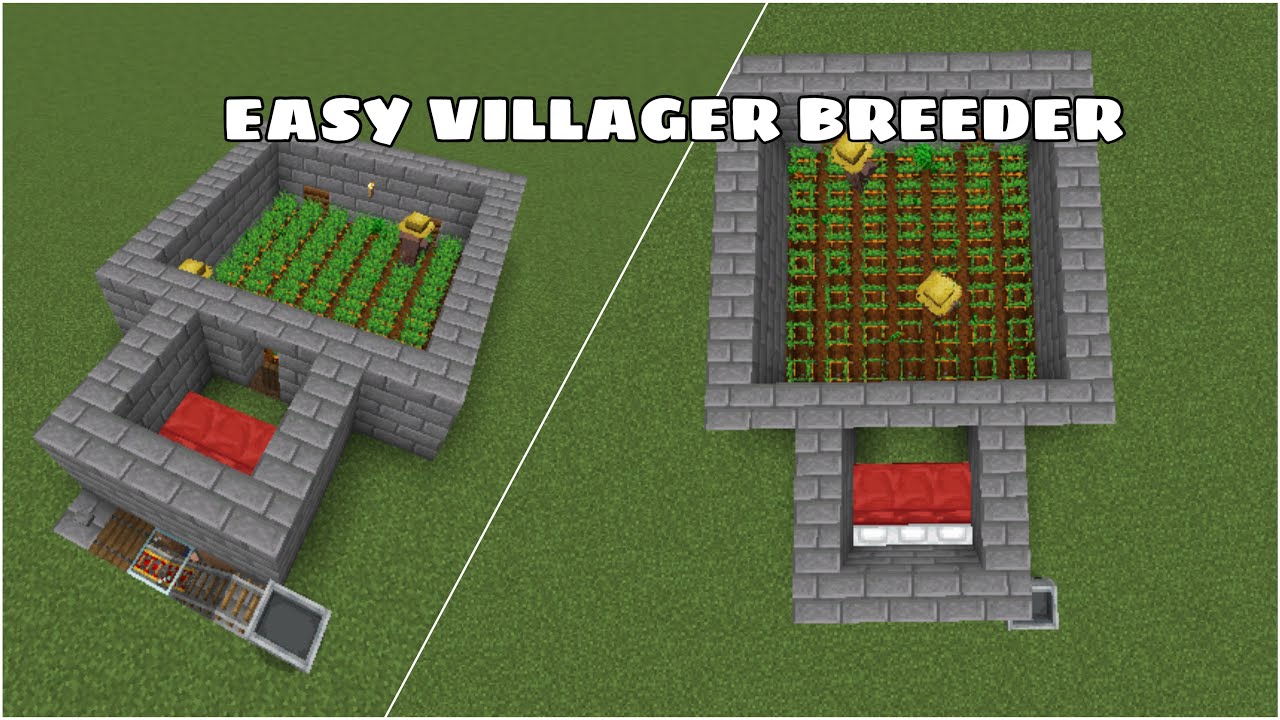 Minecraft Infinite Villager Breeder Tutorial - Easiest & Best Design 1. ...