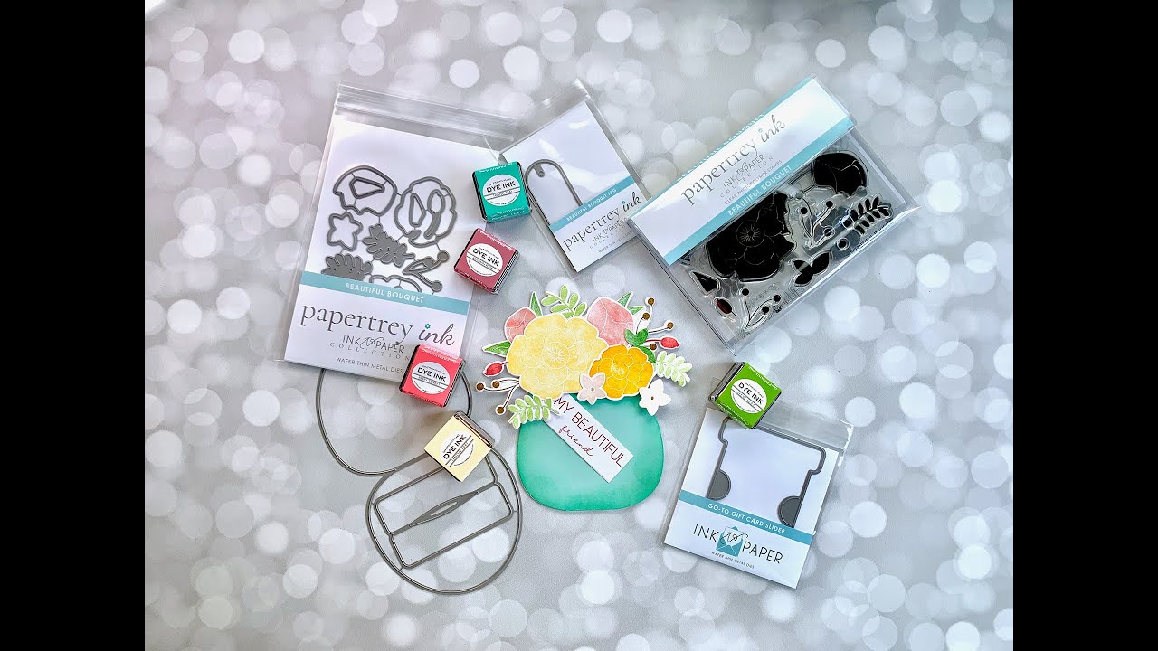 Papertrey Ink: Floral Gift Card Holder | Beautiful Bouquet Stamps ...