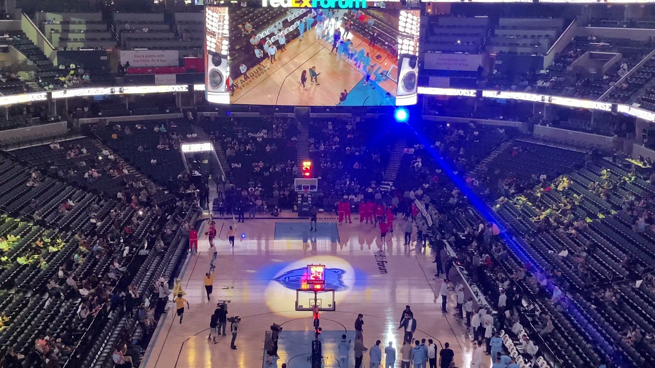 10-09-21 Memphis Grizzlies Starting Lineup Introductions - YouTube