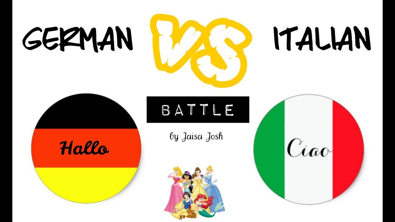 Language Battle : German vs Italian (Disney Heroines) - YouTube
