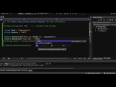 Concatenate Strings in .NET 6 - YouTube