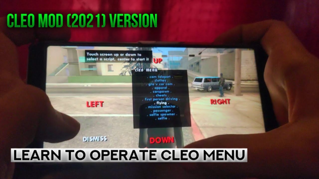 How to operate/open/use Cleo Menu in GTA:SA Android || Handcam (Hindi ...