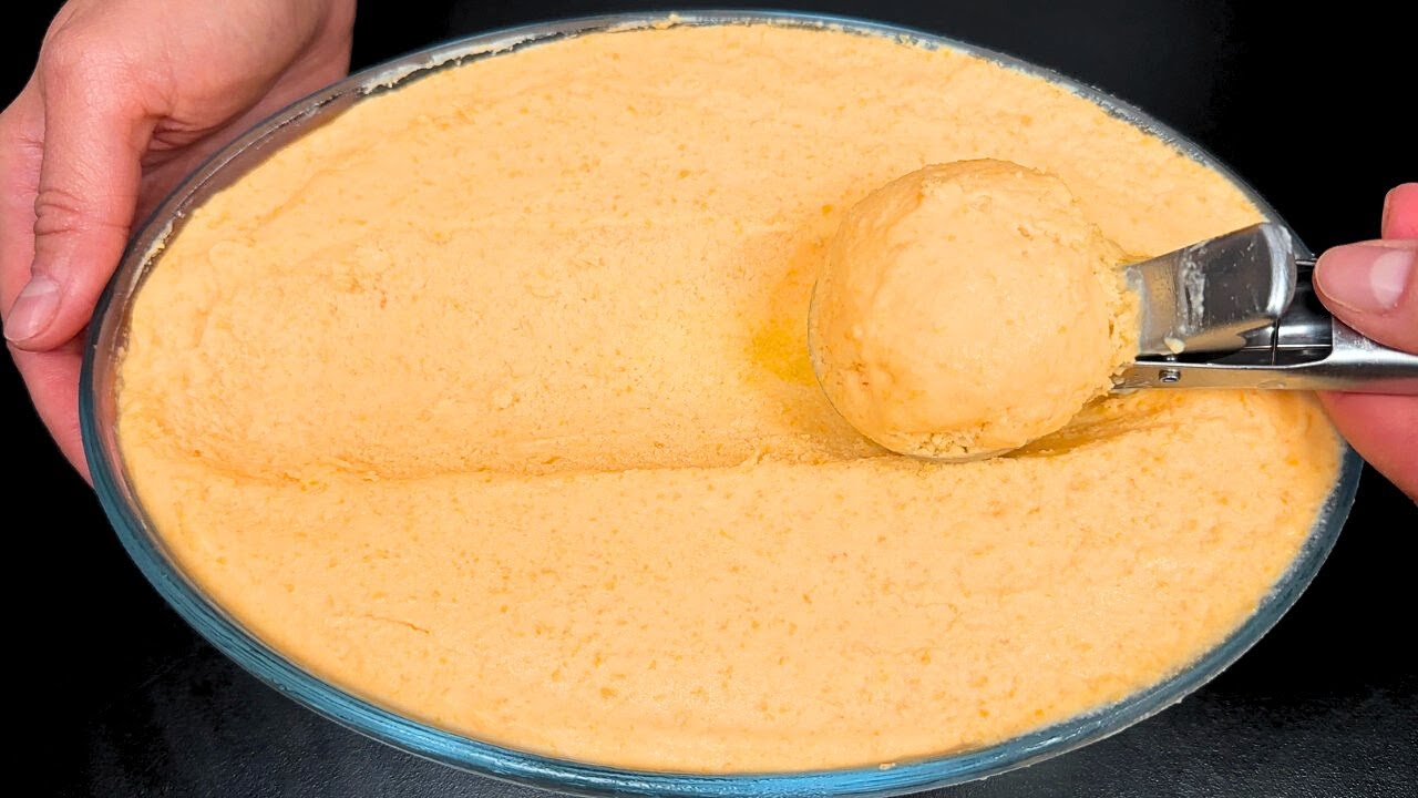 Nur Milch und Orange! Das köstlichste hausgemachte Eis in 10 Minuten ...