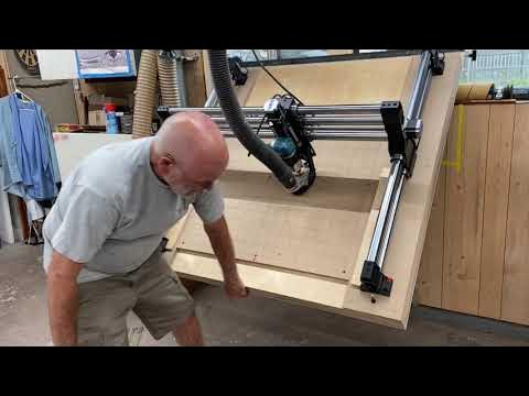 Onefinity CNC foldable torsion box table. - YouTube
