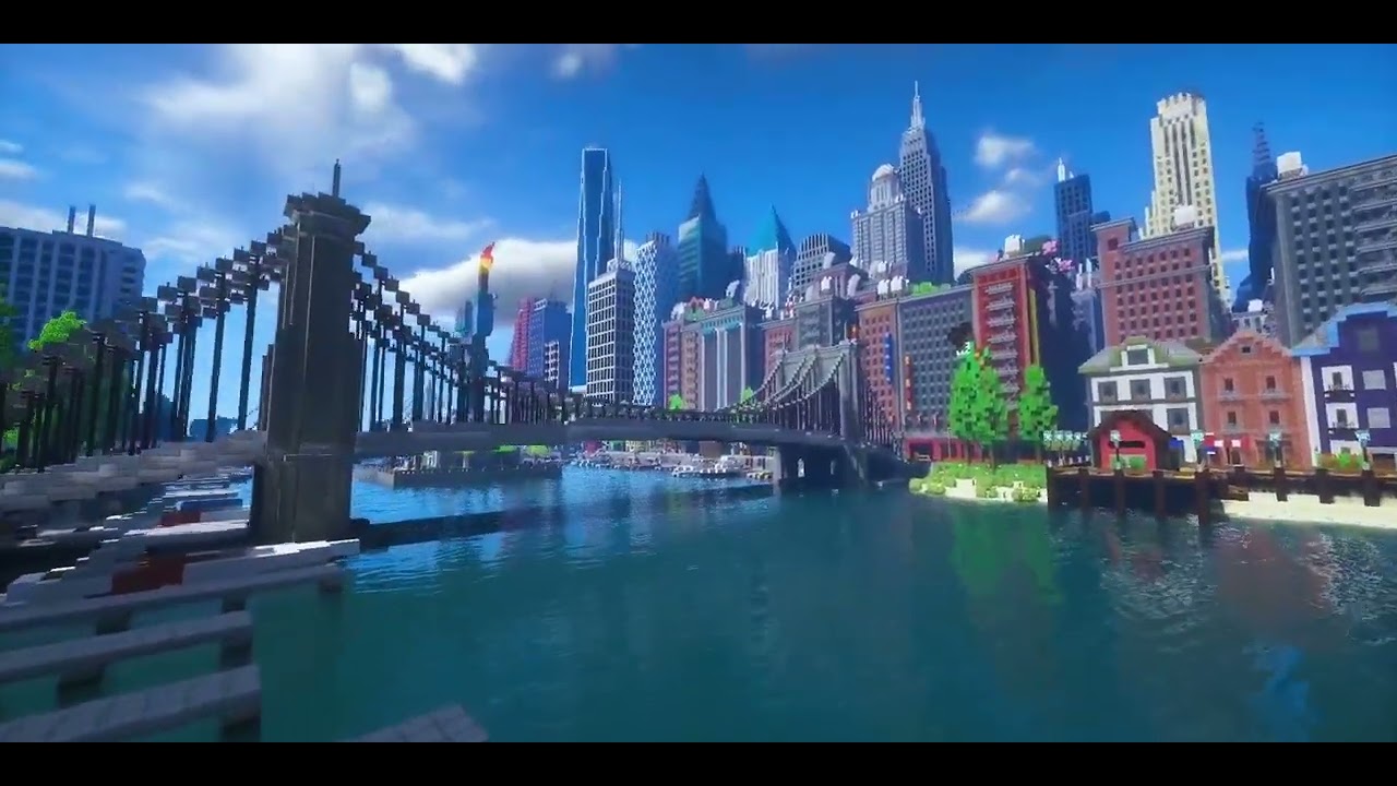 A Minecraft Realistic City Cinematic Experience - YouTube