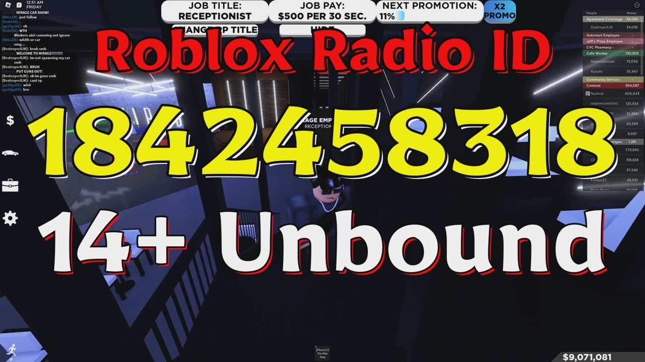 Unbound Roblox Radio Codes/IDs - YouTube