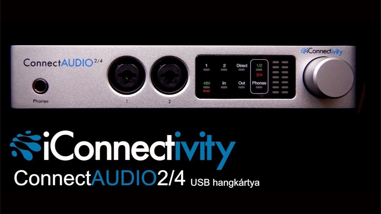 iConnectivity ConnectAUDIO2/4 USB hangkártya - YouTube