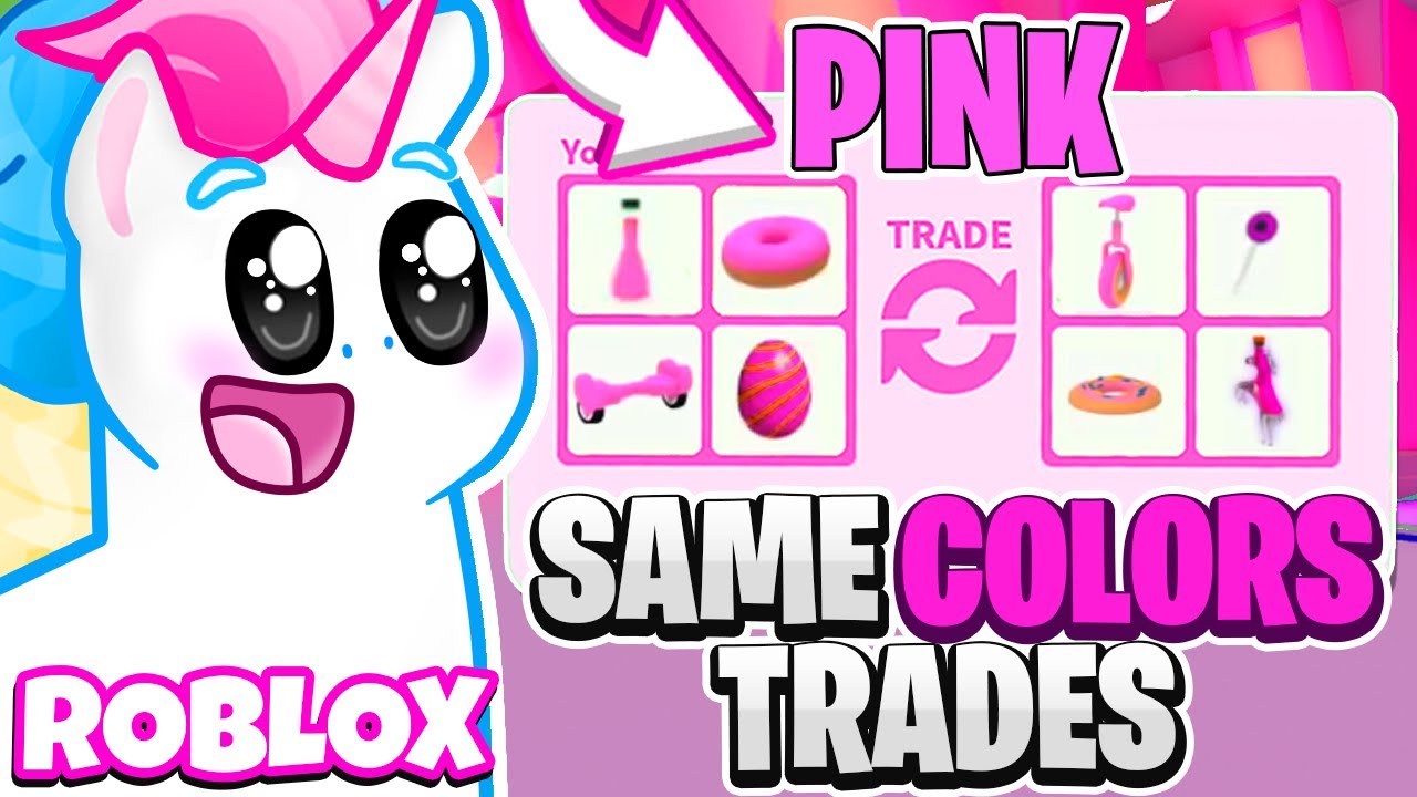 I Can ONLY Accept the *SAME COLOR* Trade in Adopt Me! ONE COLOR TRADING ...
