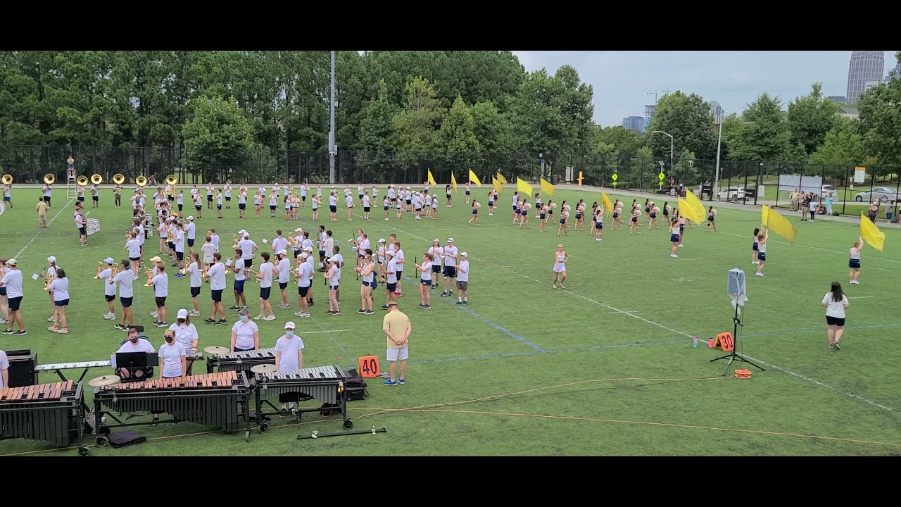2021 Georgia Tech Yellow Jackets Marching Band preseason warmup Part 2 ...
