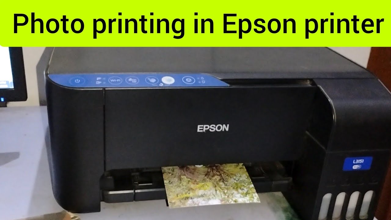 How to print photo in Epson printer । Photo printing in Epson printer ...
