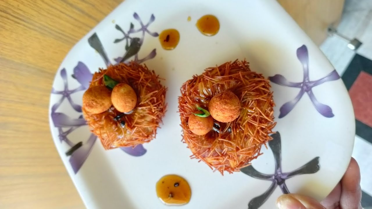 unique 10 min. crispy bird nest snacks // evening easy snacks - YouTube