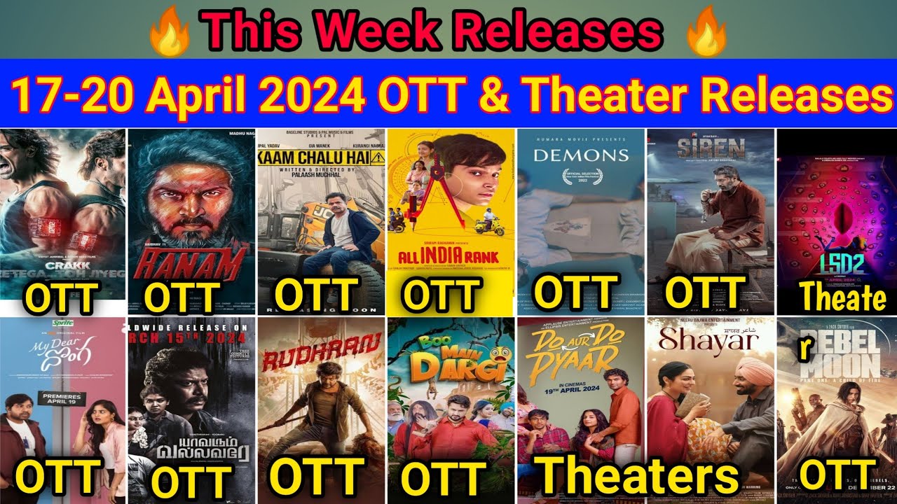 19 April Movie Release 2024 | April 19 Release Movies | This Week ...