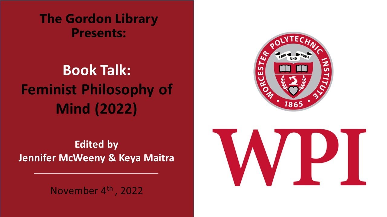 Book Talk 2022-23: Feminist Philosophy of Mind with Dr. Jennifer ...