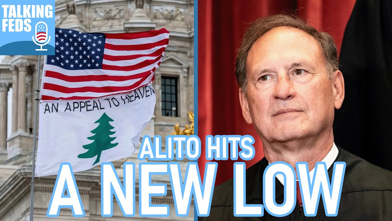 Alito waves ANOTHER CONTROVERSIAL flag - YouTube