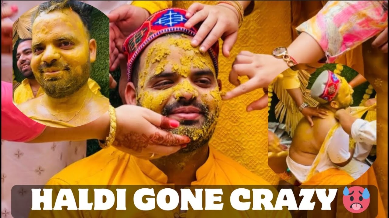 Haldi pe Teddy ke Faad die kapde.😂 Mushkil se bachai apni Jaan😅🥵 - YouTube
