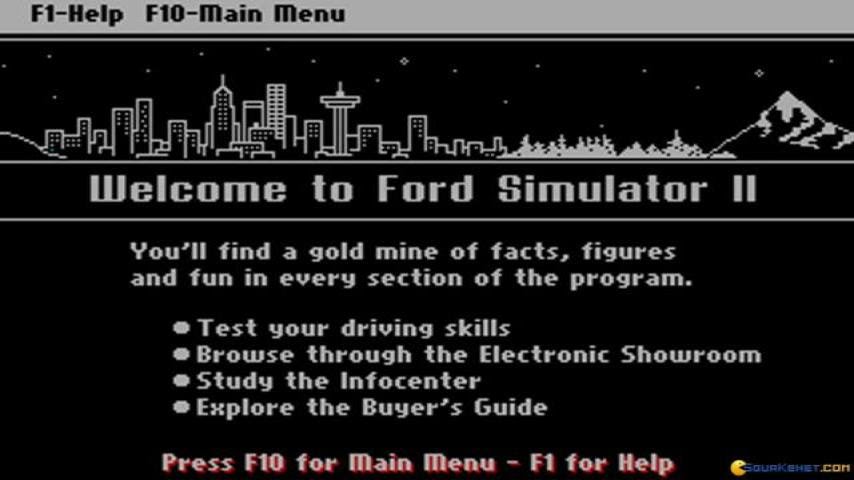 Ford Simulator 2 gameplay (PC Game, 1990) - YouTube